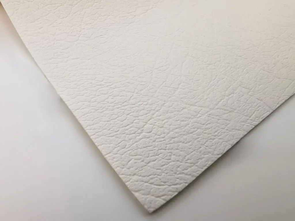 Piele artificială albă cu aspect natural, moale, fără adeziv, lățime 140 cm